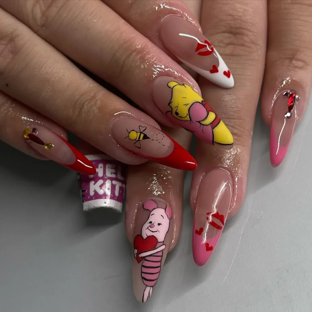 18 Disney-Inspired Winnie the Pooh Nails Designs